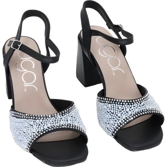 Sugar | Shoes | Sugar Gwenith Embellished Block Heel Sandals Womens Us ...